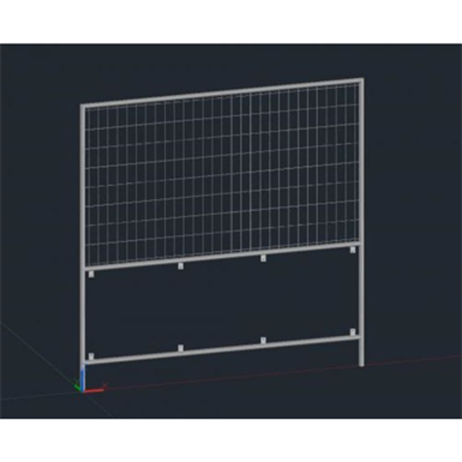 Objetos Bim - Download gratuito 3D_02_安全フェンス_F-18 | BIMobject