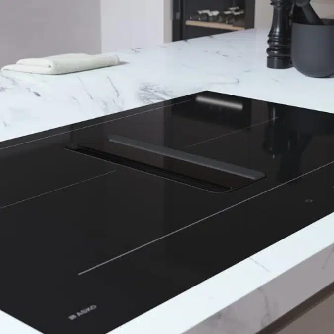 BIM objects - Free download! Induction hob with integrated extractor ...