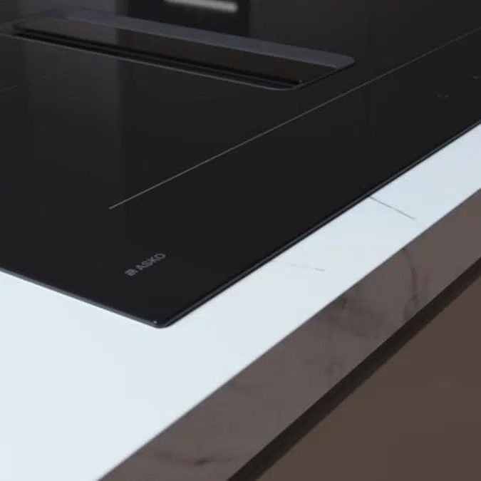 BIM objects - Free download! Induction hob with integrated extractor ...