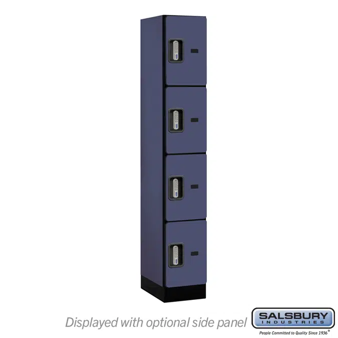 BIM objects - Free download! 34000E Series Designer Wood Lockers - Four ...