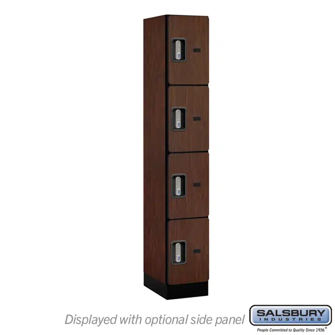 BIM objects - Free download! 34000E Series Designer Wood Lockers - Four ...