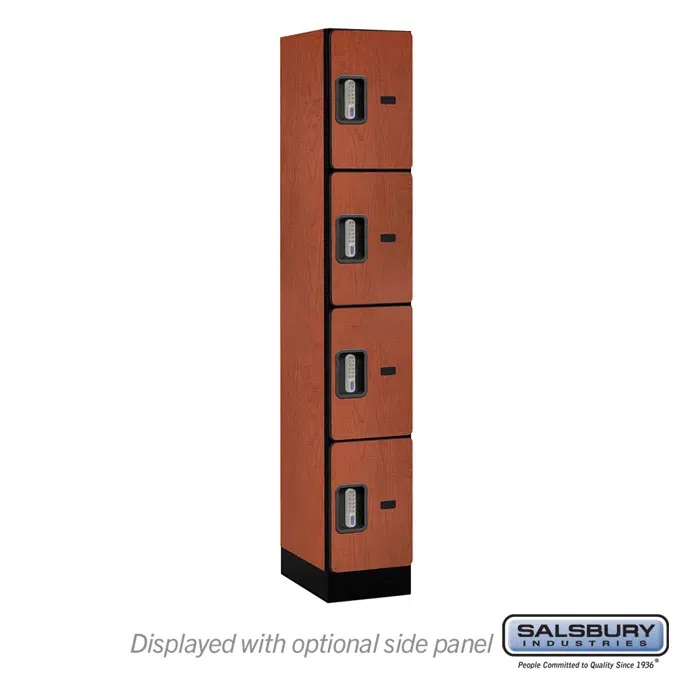 BIM objects - Free download! 34000E Series Designer Wood Lockers - Four ...