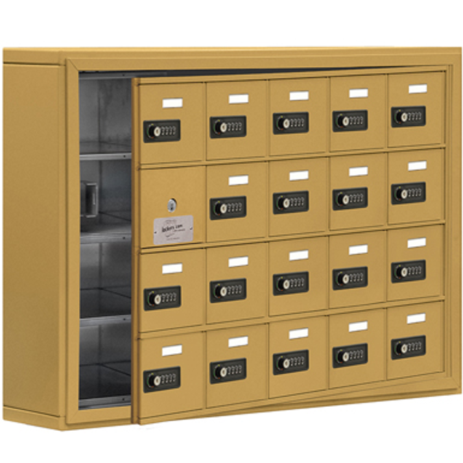 BIM objects - Free download! 19100 Series Cell Phone Lockers-Surface ...