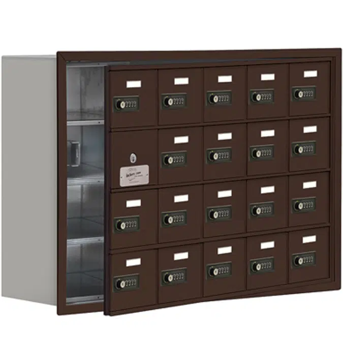 BIM objects - Free download! 19100 Series Cell Phone Lockers-Recessed ...