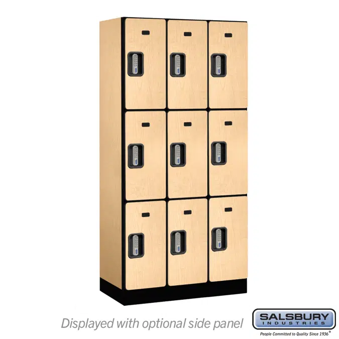 BIM objects - Free download! 33000E Series Designer Wood Lockers ...
