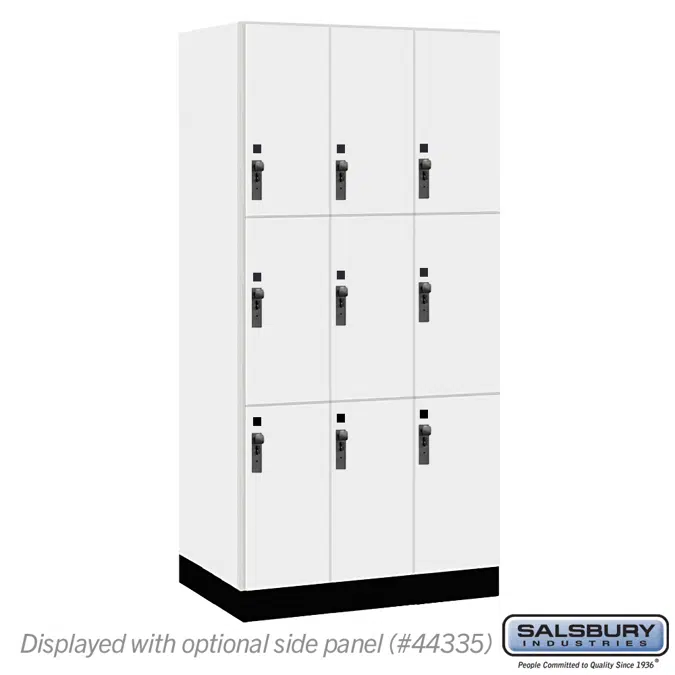 BIM objects - Free download! 43000 Series Premier Wood Lockers - Triple ...