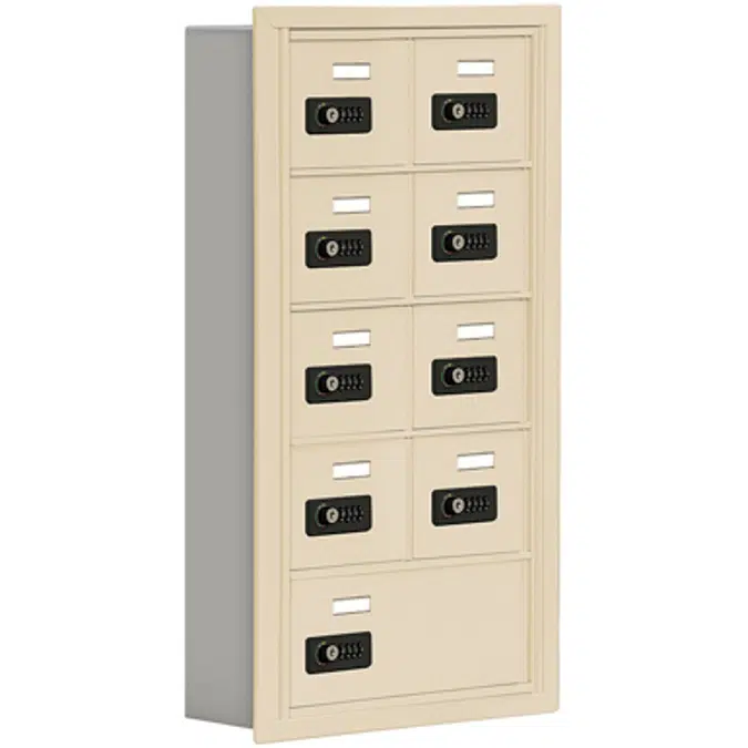 BIM objects - Free download! 19000 Series Cell Phone Lockers-Recessed ...
