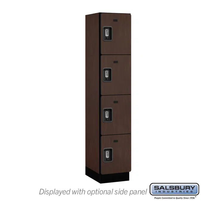 BIM objects - Free download! 24000R Series Designer Wood Lockers - Four ...