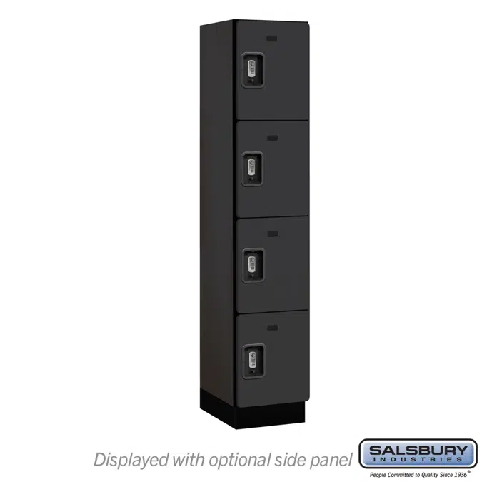 BIM objects - Free download! 24000R Series Designer Wood Lockers - Four ...