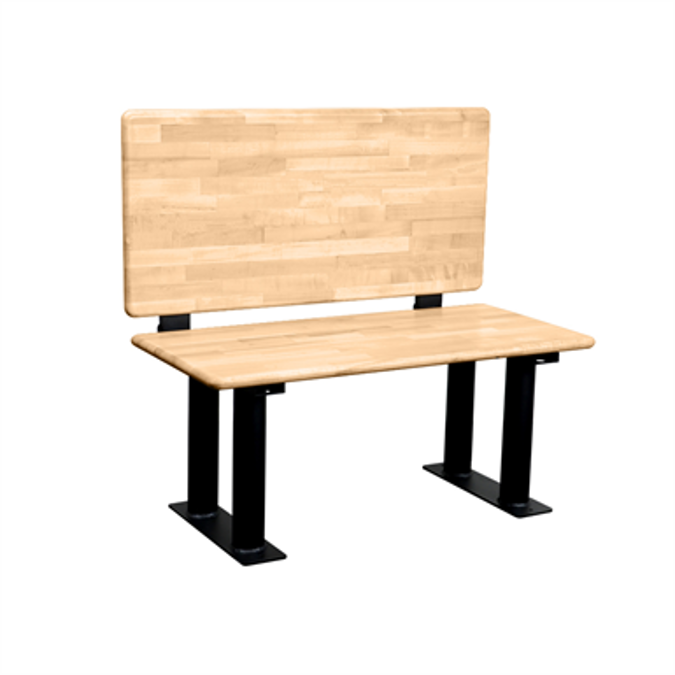 BIM objects - Free download! 77781 Series Wood ADA Locker Benches ...