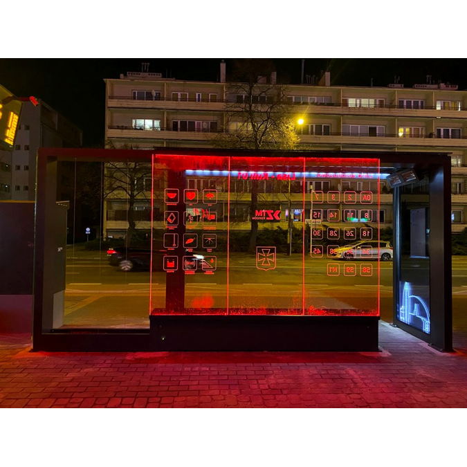 BIM objects - Free download! Intelligent Bus Shelter | BIMobject