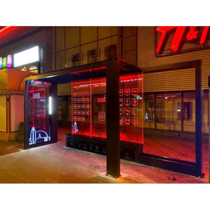 BIM objects - Free download! Intelligent Bus Shelter | BIMobject
