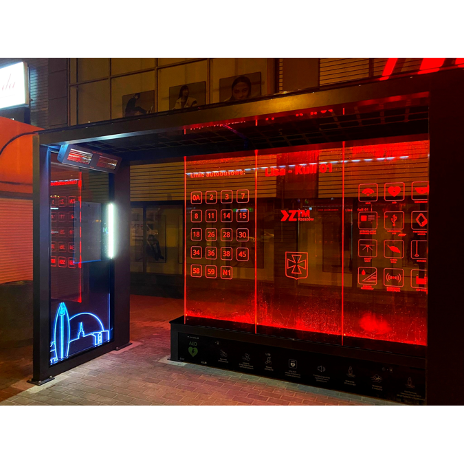 BIM objects - Free download! Intelligent Bus Shelter | BIMobject