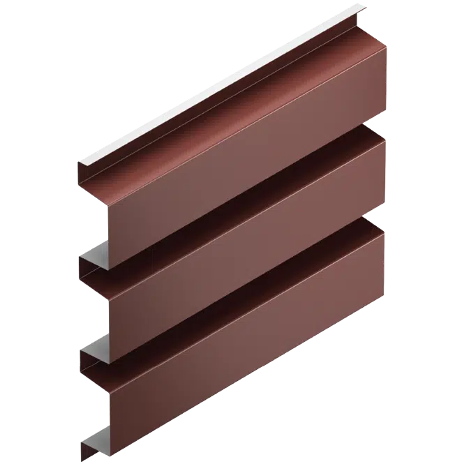 BIM objects - Free download! Exposed U-24 Profile B Wall Panel System ...