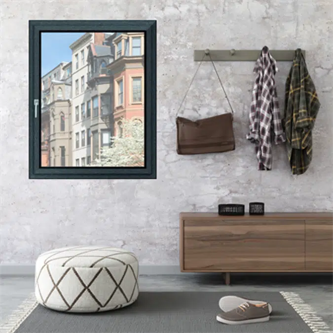 BIM objects - Free download! Single Casement Window - Block frame ...