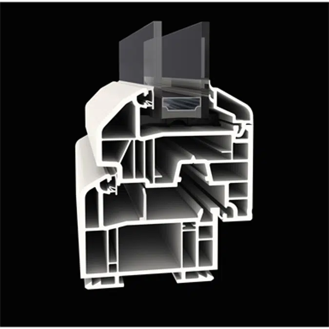 BIM objects - Free download! Double Casement Window - Block frame ...