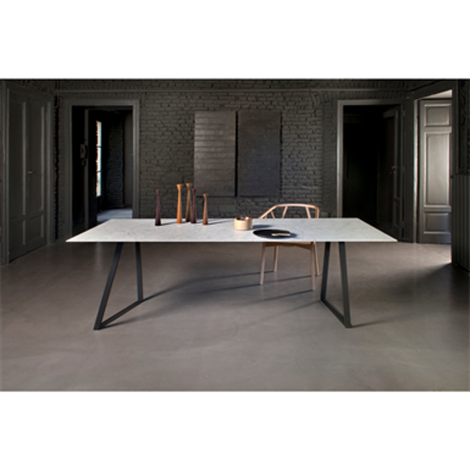 BIM objects - Free download! Dritto Dining Table Rectangular | BIMobject