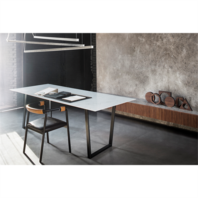 BIM objects - Free download! Dritto Dining Table Rectangular | BIMobject