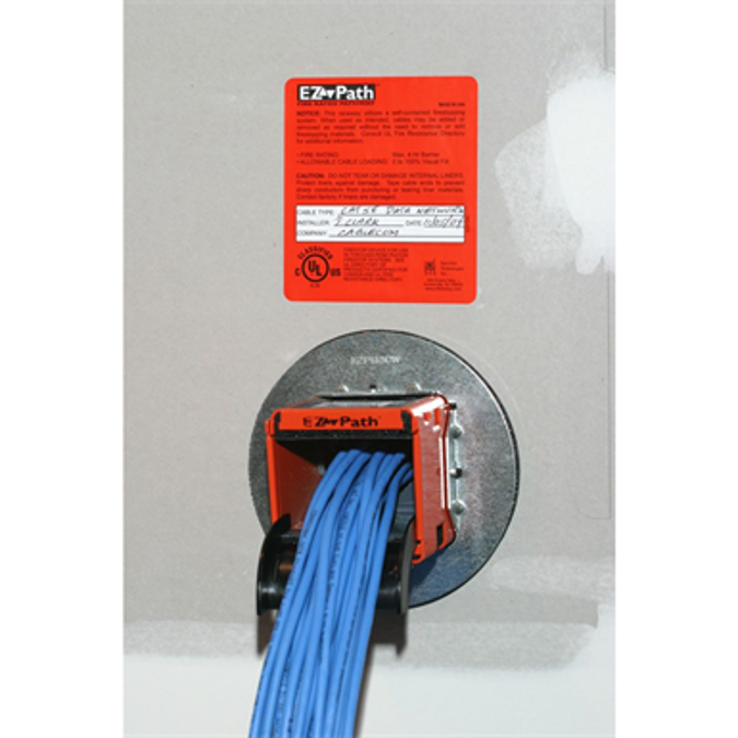 BIM objects - Free download! EZ-Path Series 33 Fire-Rated Cable Pathway ...