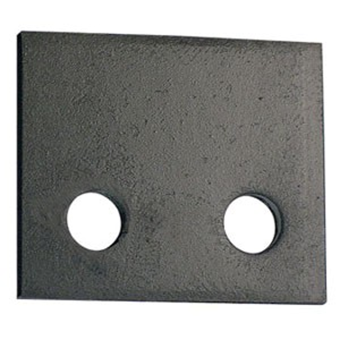 BIM objects - Free download! 54 Two Hole Welding Beam Lug | BIMobject