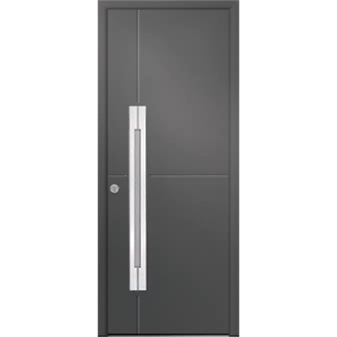 BIM objects - Free download! Porte d’entrée en aluminium Passage ...