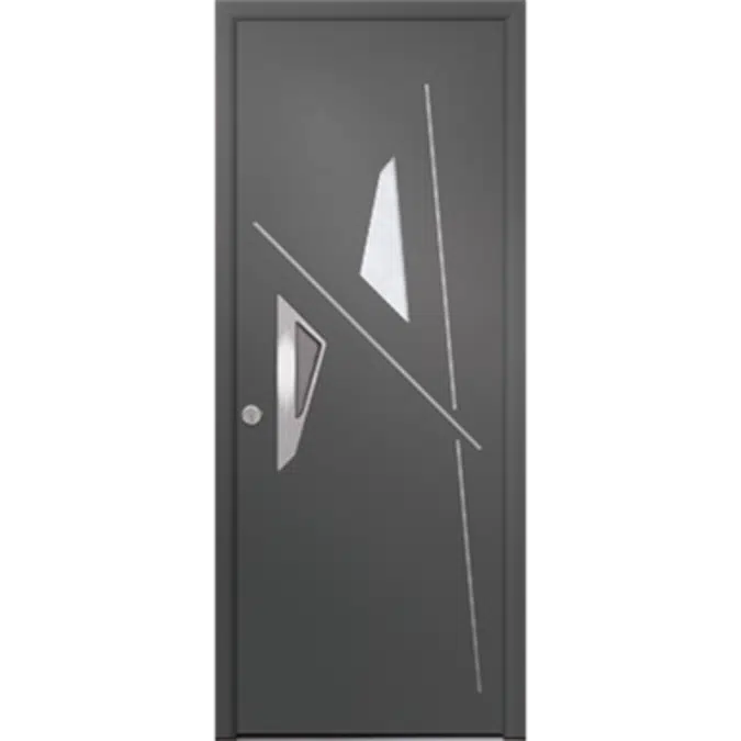 BIM objects - Free download! Porte d’entrée en aluminium Passage ...