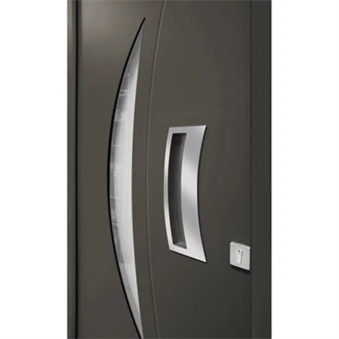 BIM objects - Free download! Porte d’entrée en aluminium Passage ...