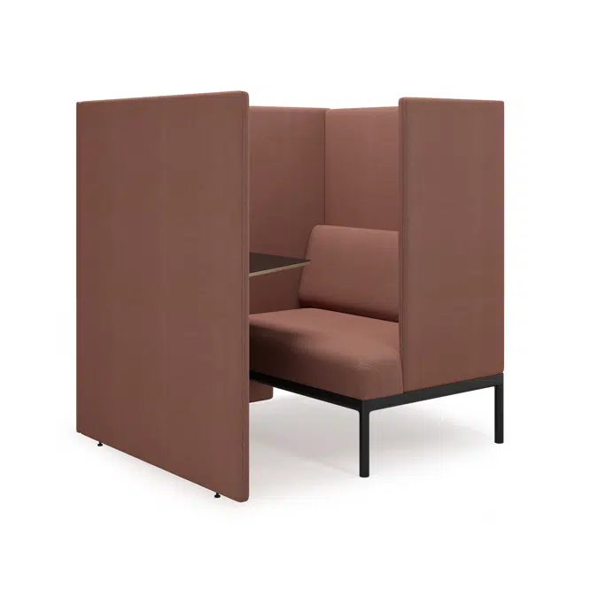 BIM objects - Free download! Pearson Lloyd Edge - Single booth | BIMobject