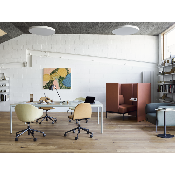 BIM objects - Free download! Pearson Lloyd Edge - Single booth | BIMobject