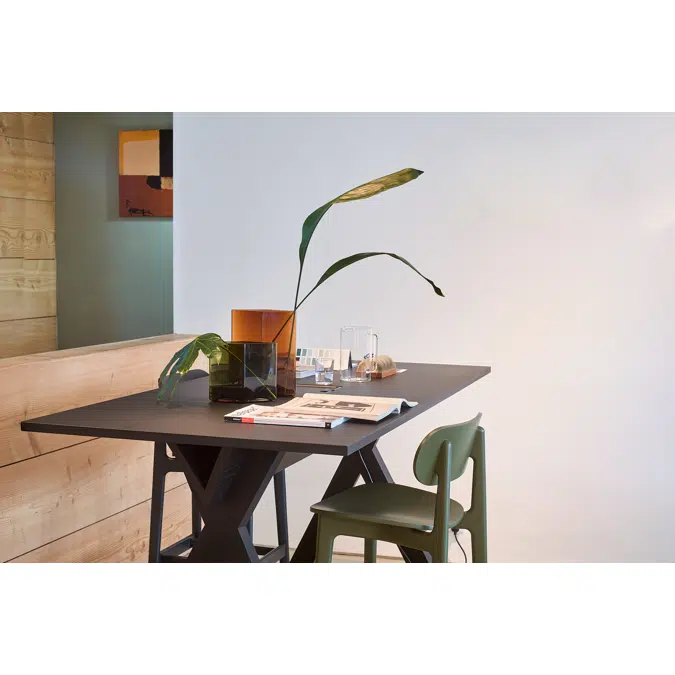 BIM objects - Free download! VWork - High table 1.6m | BIMobject