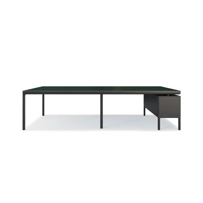 BIM objects - Free download! Pearson Lloyd Edge Desk with Storage - 4 ...