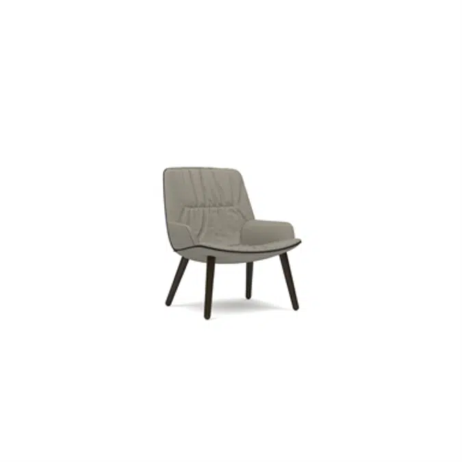 BIM objects - Free download! Milo - Timber legs - With arms | BIMobject