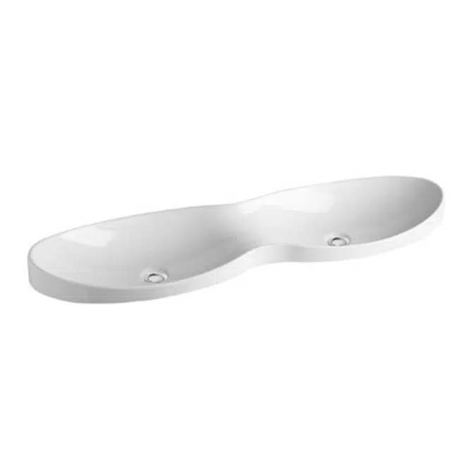 BIM objects - Free download! Klea Countertop washbasin double basins ...
