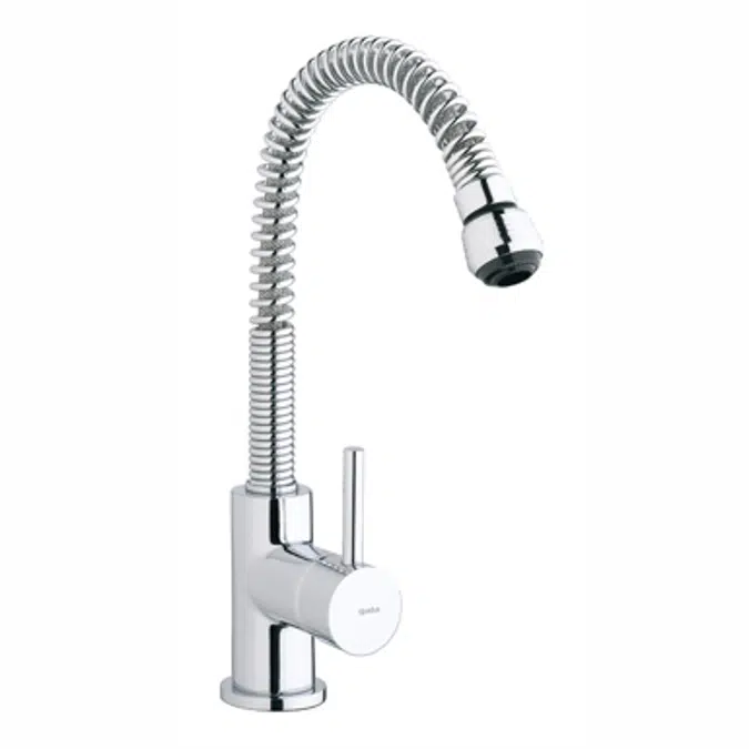 BIM objects - Free download! Tub Single lever kitchen mixer. Flexible ...