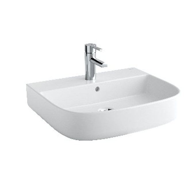 BIM objects - Free download! Mid Wash-basin 550x450 wall-hung, pedestal ...