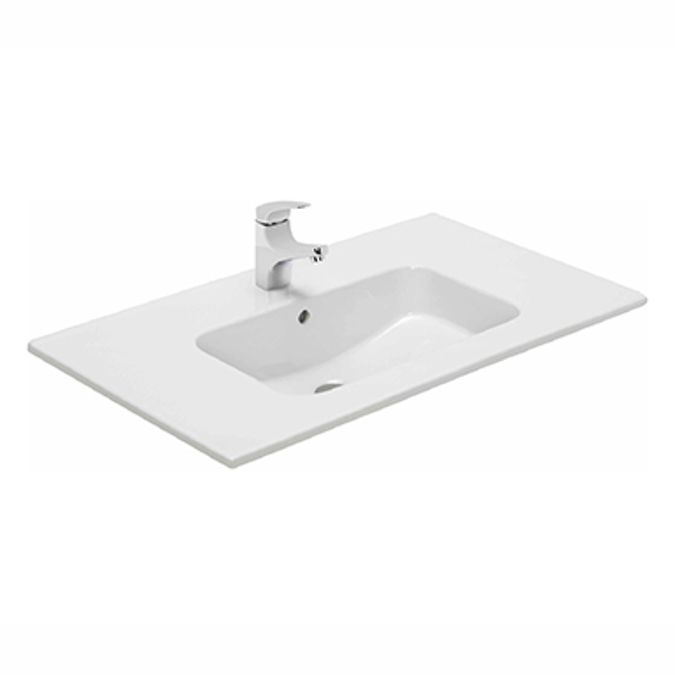 Objetos BIM - ¡Descarga gratis! Smile Lavabo sobremueble 810x460 ...