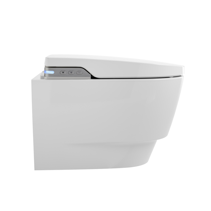 BIM objects - Free download! GALA-INNOVA. Wall-hung shower toilet 56 x ...