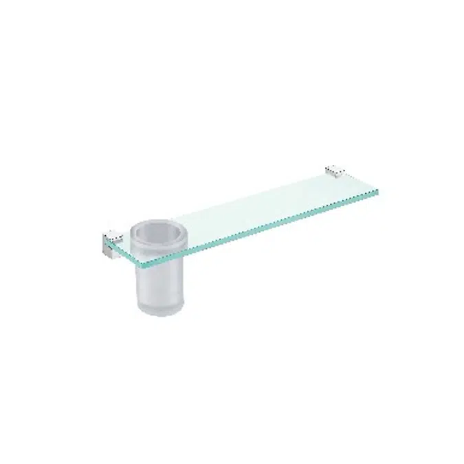 BIM objects - Free download! Design Glass shelf with tumbler holder ...