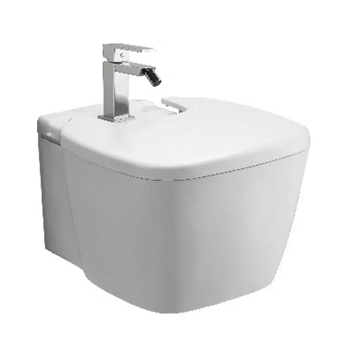 BIM objects - Free download! Universal Wall hung bidet 560x390 | BIMobject