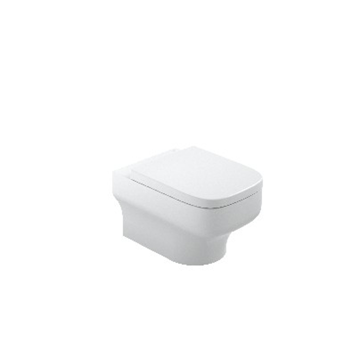 BIM objects - Free download! Mid wall-hung WC pan 540x360 CLEAN RIM ...
