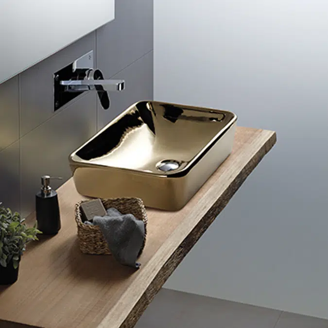 BIM objects - Free download! Emma Over-counter Wash-basin 500x380 ...