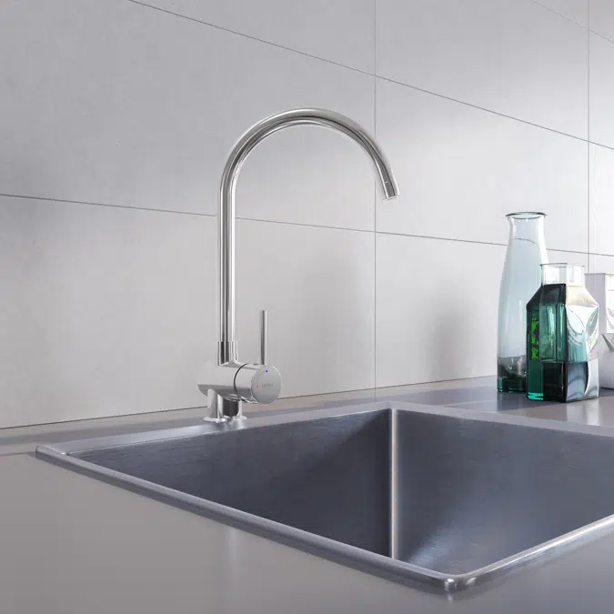 Objetos BIM - ¡Descarga gratis! ODRA Single lever kitchen mixer ...