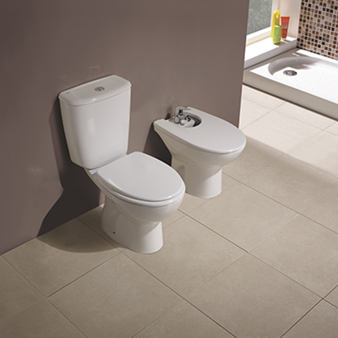 BIM objects - Free download! Elia WC pan 660x350 vertical outlet ...