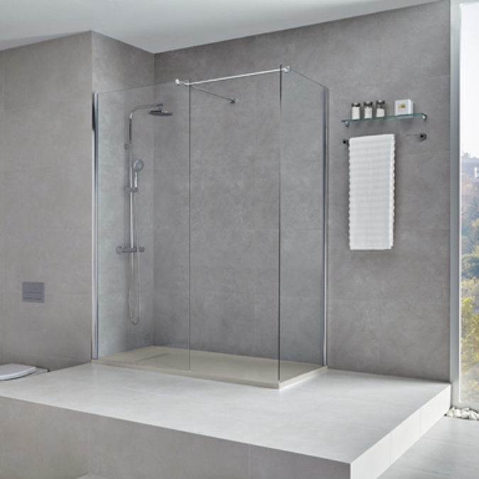 BIM objects - Free download! Atom Shower tray. 1800x800 mm. | BIMobject