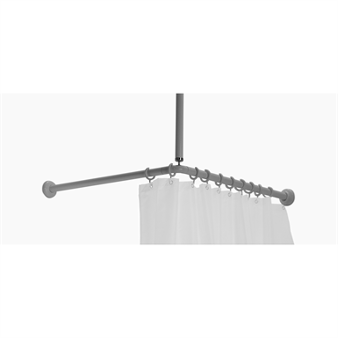 BIM objects - Free download! Shower curtain rod | BIMobject