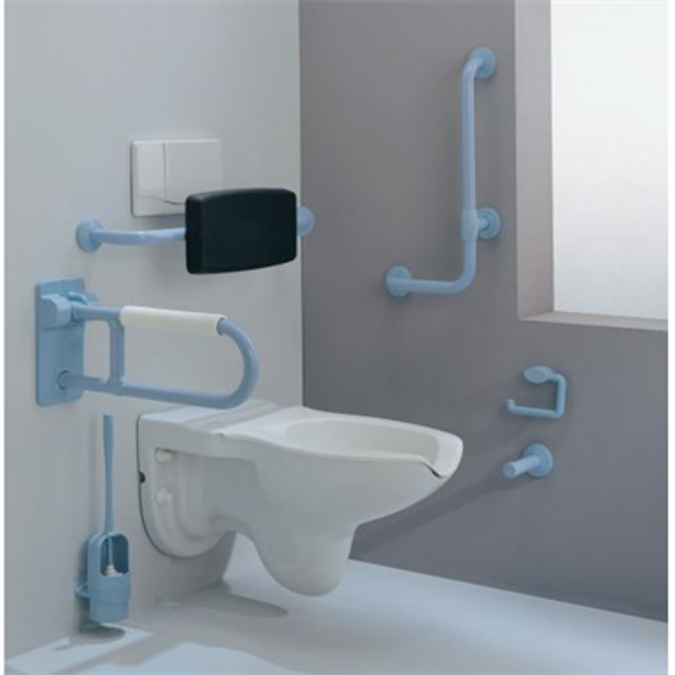 BIM objects - Free download! Folding wall-mounted grab bars | BIMobject