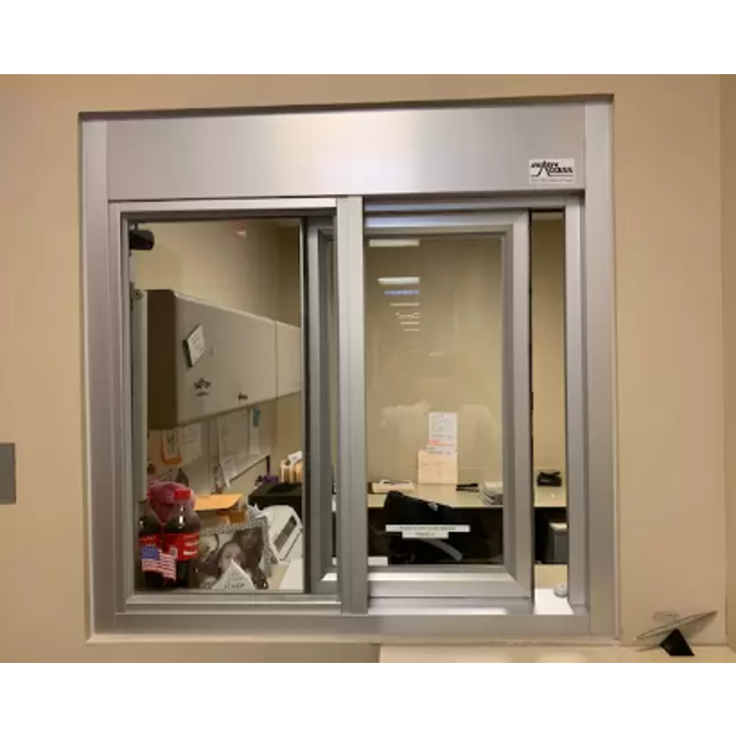 BIM objects - Free download! 275 Single Panel Sliding Transaction ...