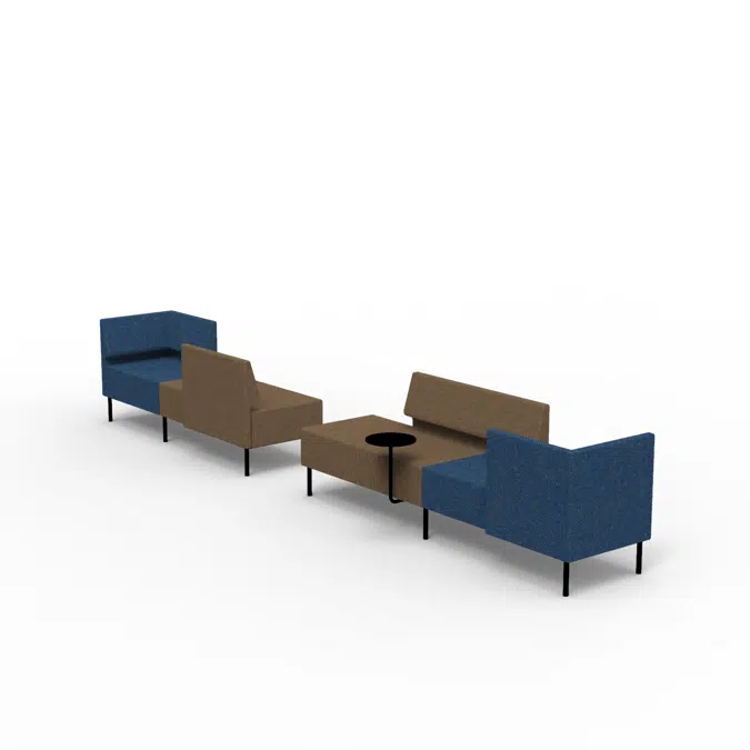 BIM objects - Free download! One Air Curve Table | BIMobject
