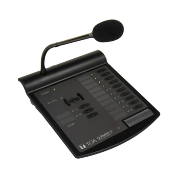 BIM objects - Free download! TOA Electronics Q-RM9012PS Multi-Zone ...