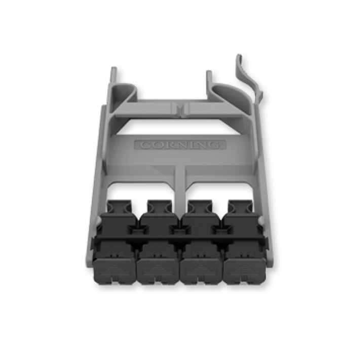 BIM objects - Free download! EDGE8® Adapter Panels, MTP®, 32F, RPS, 4 Port Panel with 4 Black ...